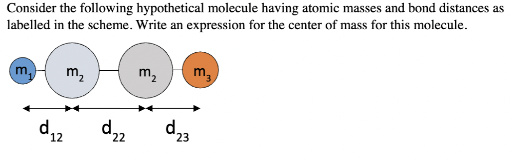 Solved Consider the following hypothetical molecule having | Chegg.com