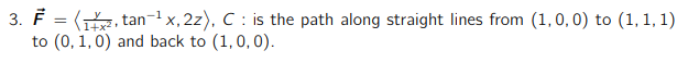 Solved Problems: Vector line integrals Each problem below | Chegg.com