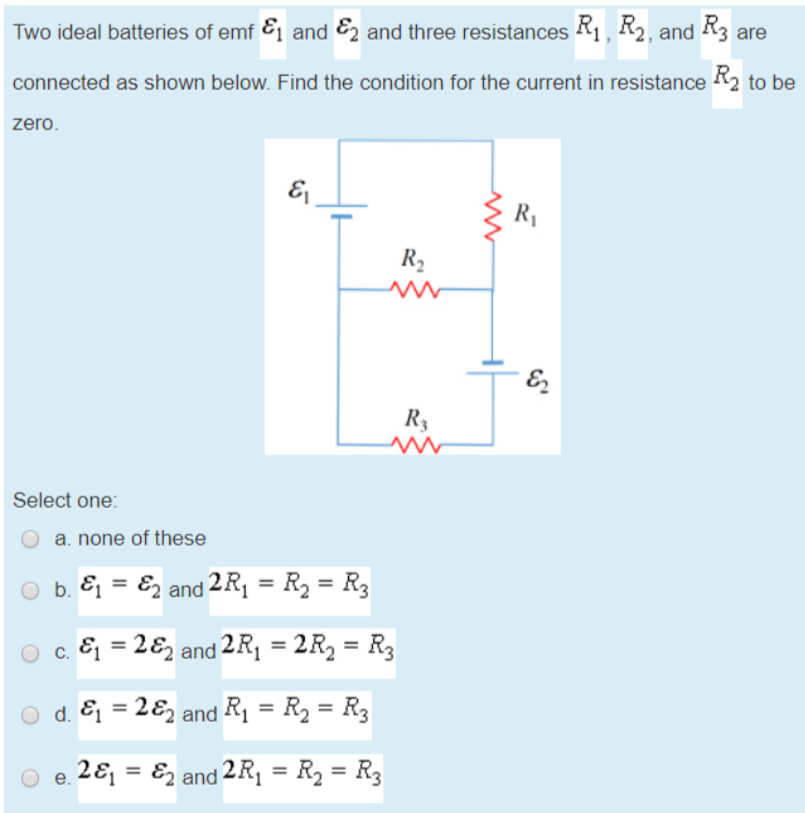 Solved In the circuit R1 + R3, the reading of the | Chegg.com