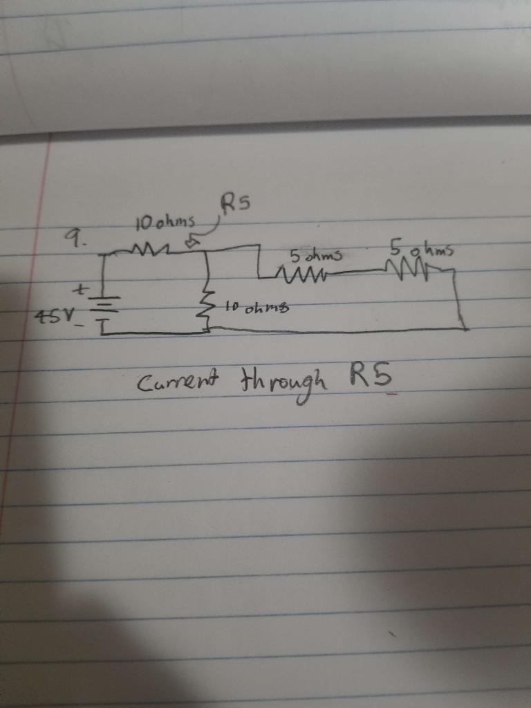 Solved Current through R5 | Chegg.com