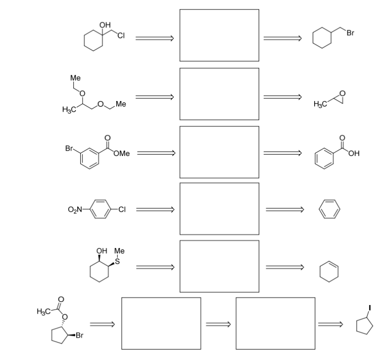 Fill in what the synthetic intermediate will be for | Chegg.com
