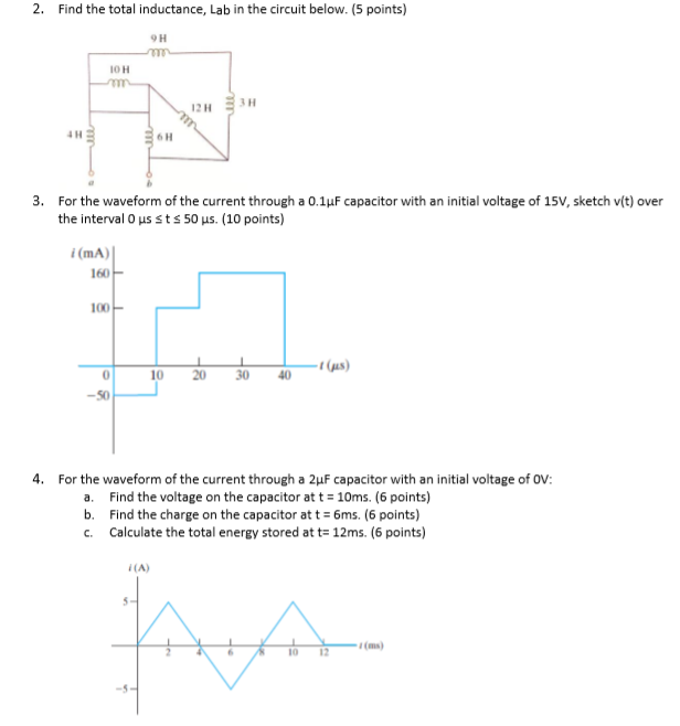 Solved 2. Find the total inductance, Lab in the circuit | Chegg.com
