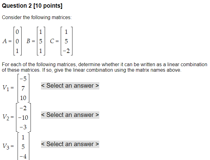 Solved Question 2 [10 points] Consider the following | Chegg.com