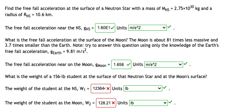 Solved Find the free fall acceleration at the surface of a | Chegg.com