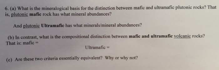 Solved 6. (a) What is the mineralogical basis for the | Chegg.com