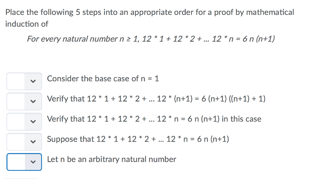Solved Place the following 5 steps into an appropriate order | Chegg.com