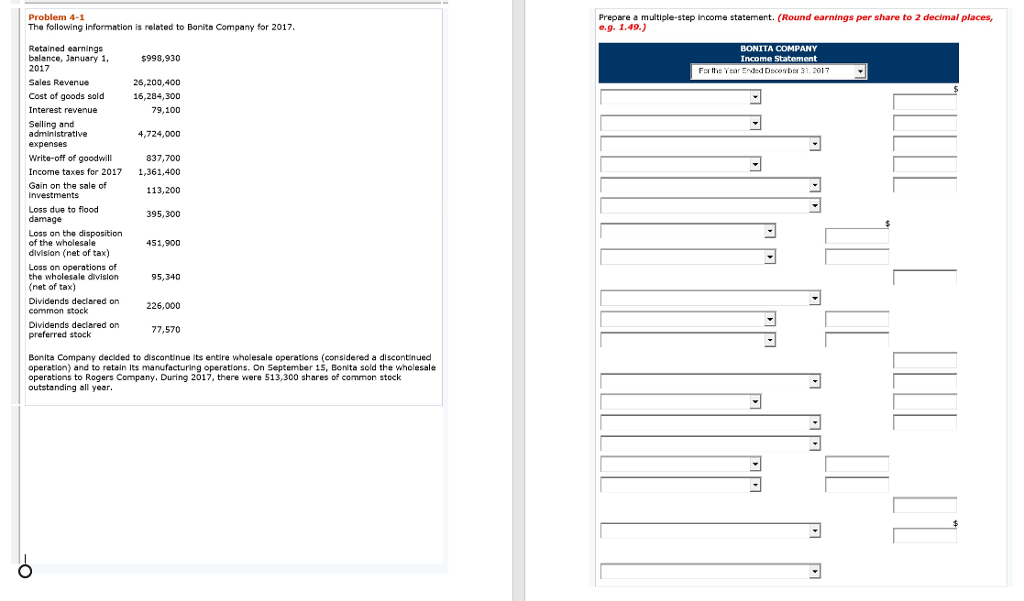 Solved Problem 4-1 The following information is related to | Chegg.com