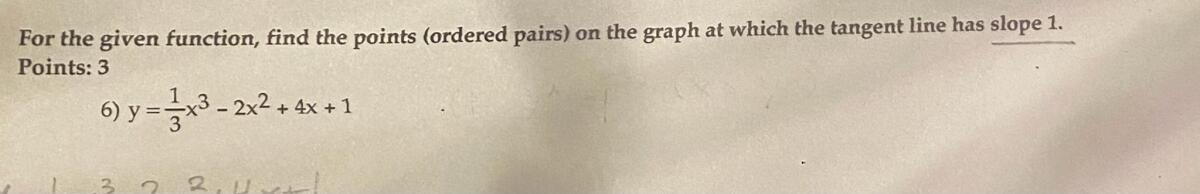 Solved For the given function, find the points (ordered | Chegg.com