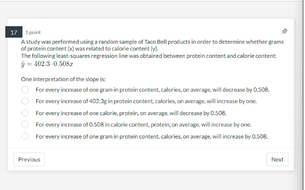 Solved A study was performed using a random sample of Taco | Chegg.com