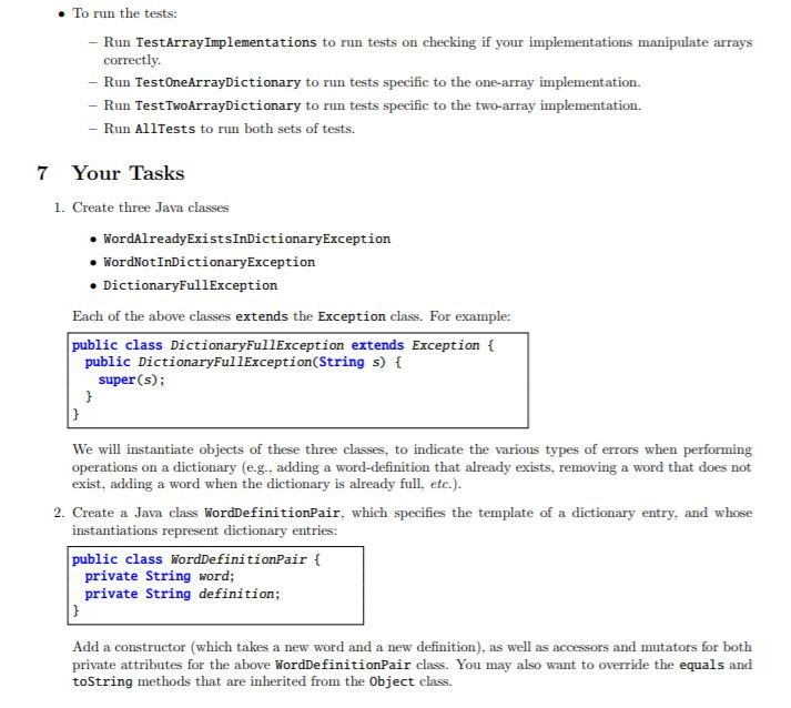 3 Problem: Implementing a Dictionary A dictionary | Chegg.com