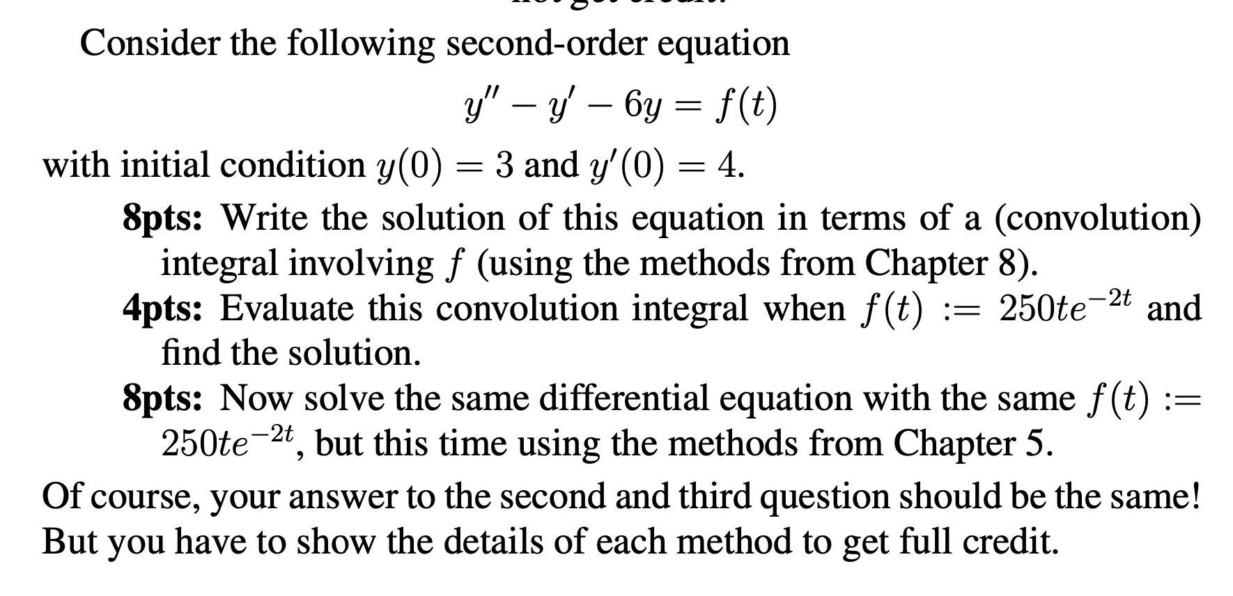 Consider the following second-order | Chegg.com