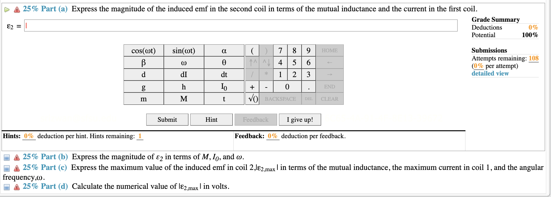 Solved Problem 18: Two coils, held in fixed positions, have | Chegg.com