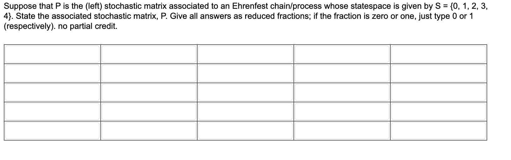 Solved Suppose that P is the (left) stochastic matrix | Chegg.com