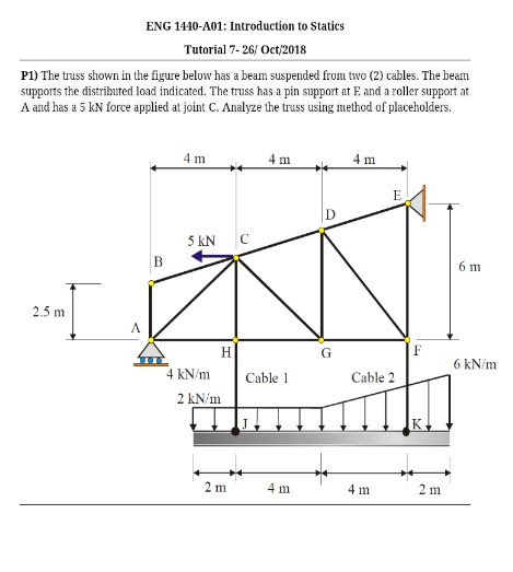 Solved ENG 1440-A01: Introduction to Statics Tutorial 7-26 | Chegg.com