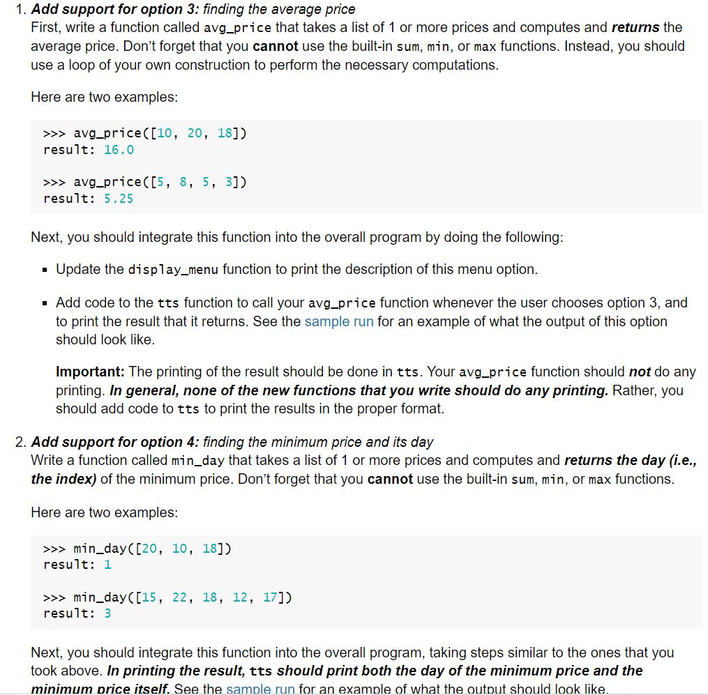Solved Running the program The starter code that we've given | Chegg.com