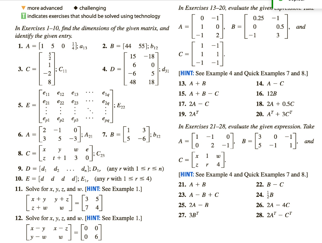 Solved more advanced challenging In Exercises 13-20, | Chegg.com