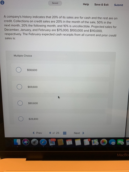 Solved Saved Help Save & Exit Submit A company's history | Chegg.com