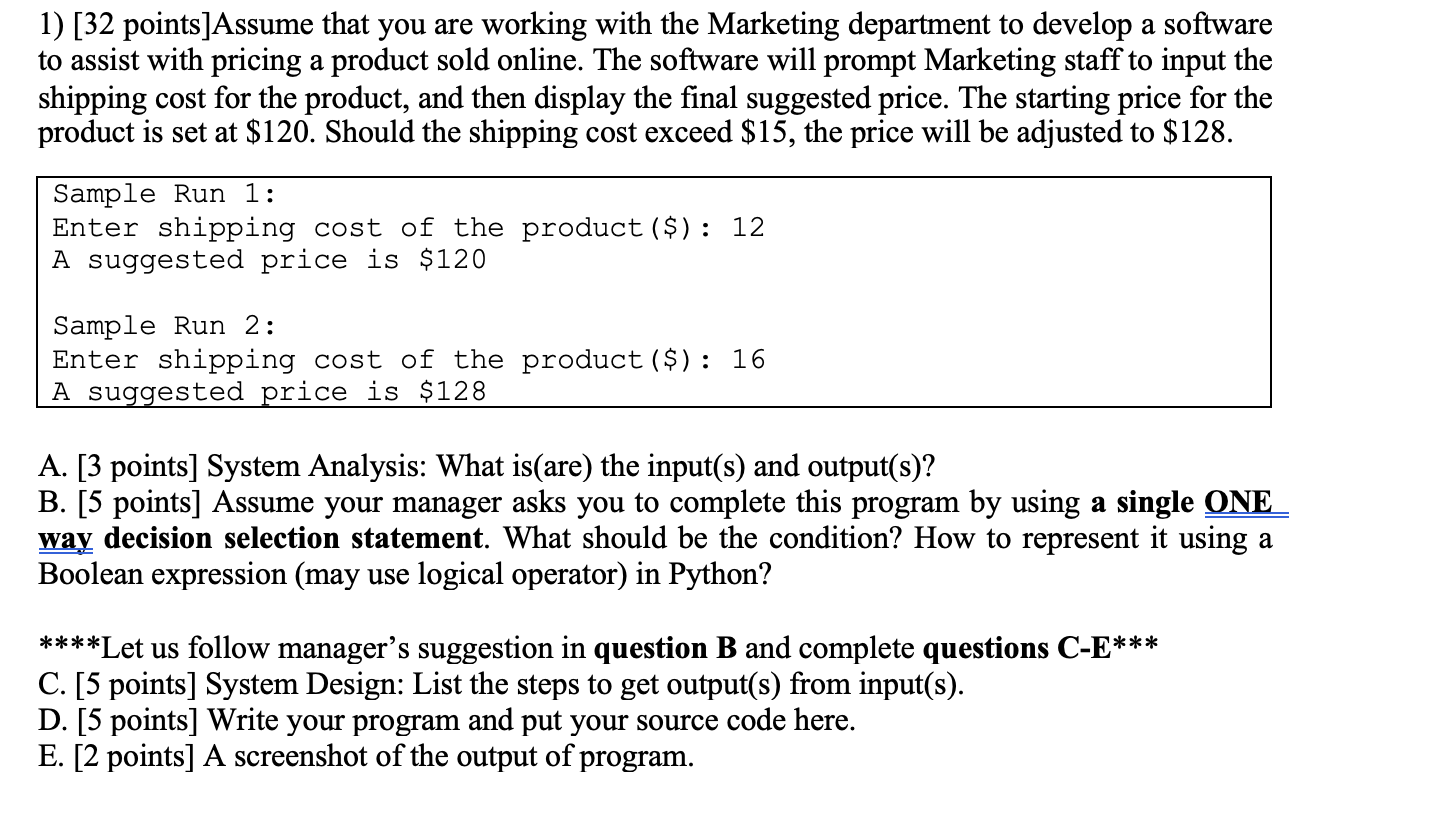 Solved 1) [32 points]Assume that you are working with the | Chegg.com