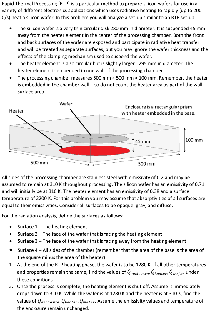 Rapid Thermal Processing (RTP) is a particular method | Chegg.com