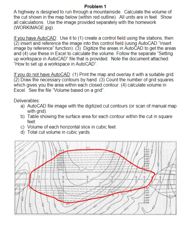 Solved Problem 1 A highway is designed to run through a | Chegg.com
