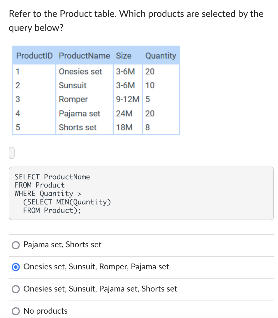 Refer to the Employee table: How many rows are in the | Chegg.com
