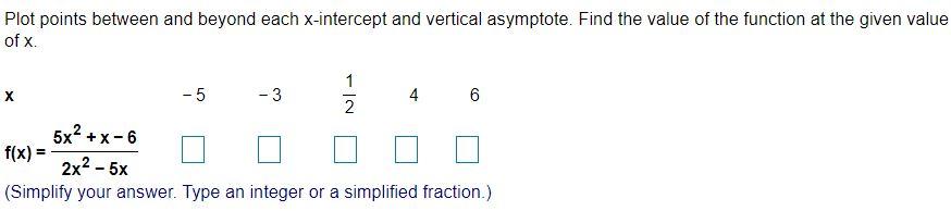 Solved Plot points between and beyond each x-intercept and | Chegg.com