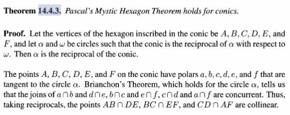 Recall Theorem Pascal’s Mystic Hexagon Theorem holds | Chegg.com