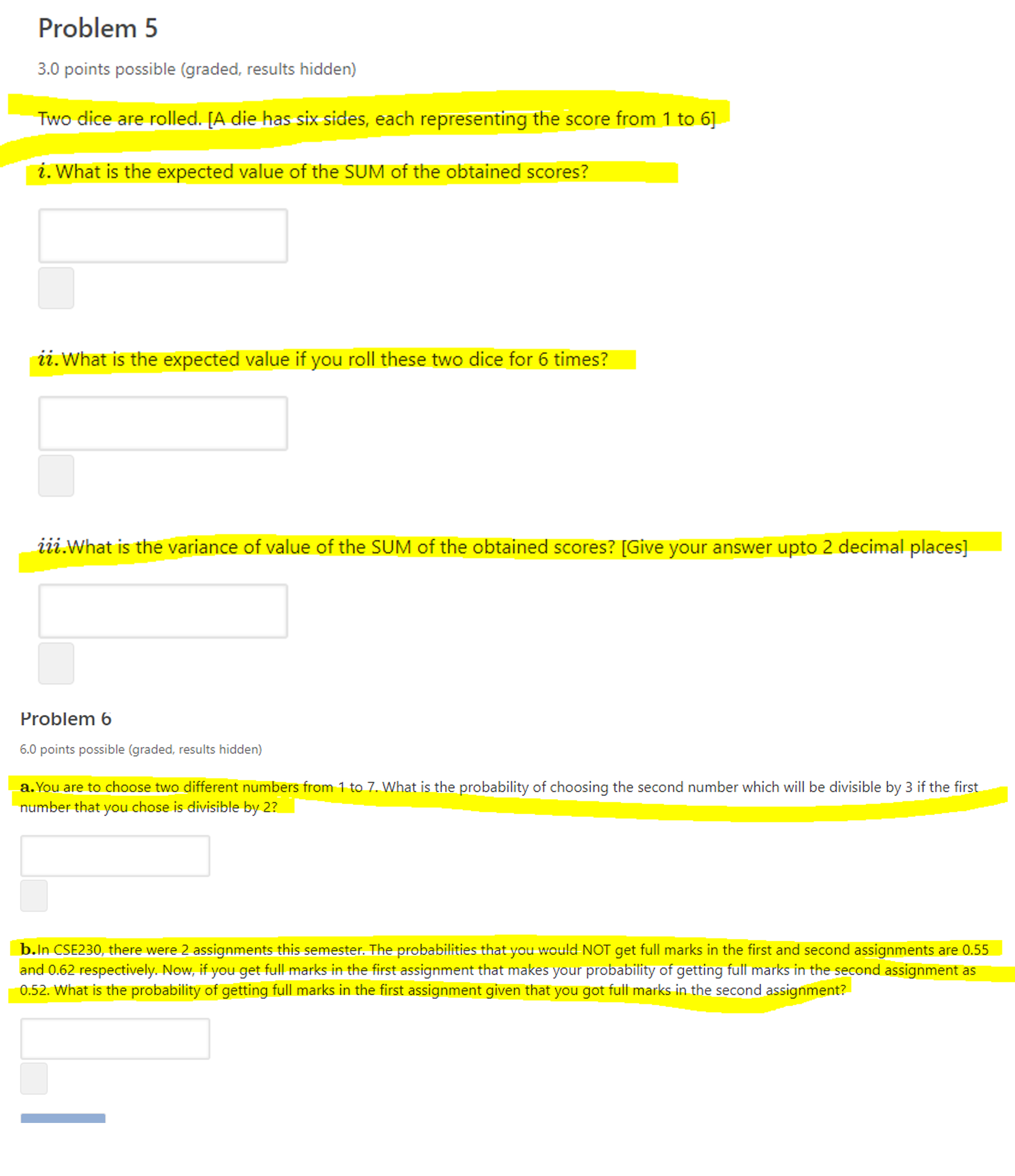 Solved Problem 5 3.0 points possible (graded, results | Chegg.com