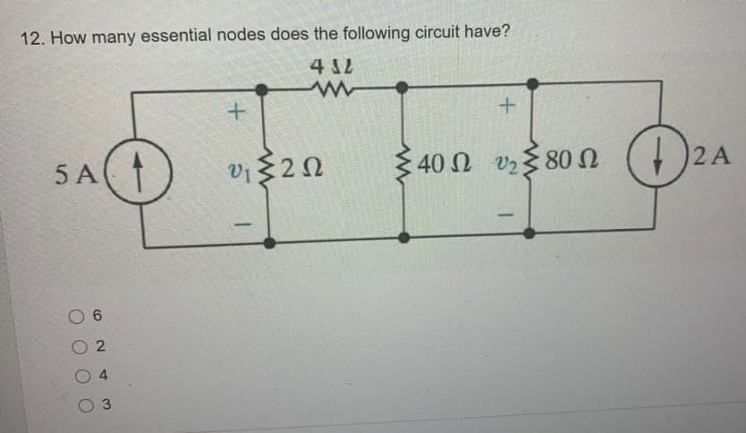 Solved 12. How many essential nodes does the following | Chegg.com