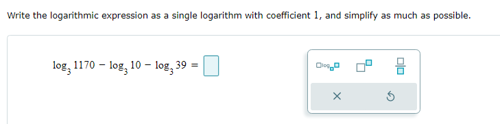Solved Write the logarithmic expression as a single | Chegg.com