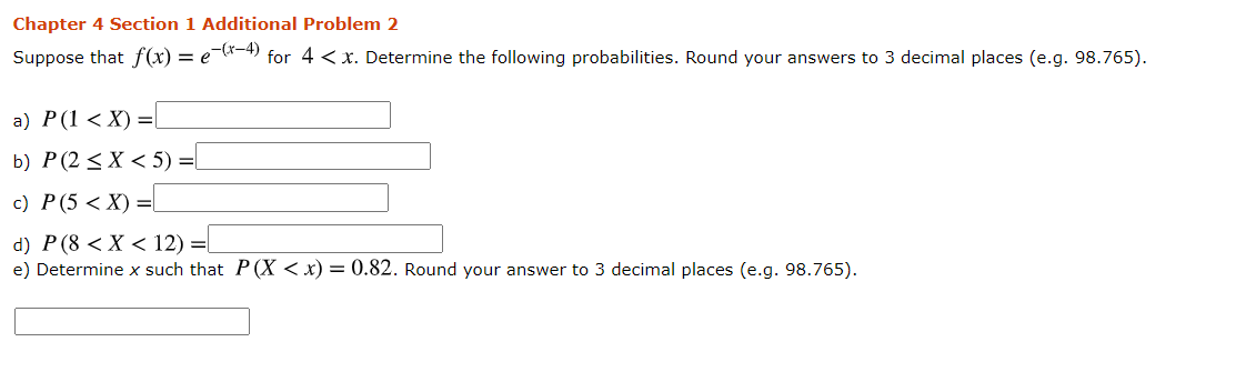 Solved Chapter 4 Section 1 Additional Problem 2 Suppose that | Chegg.com