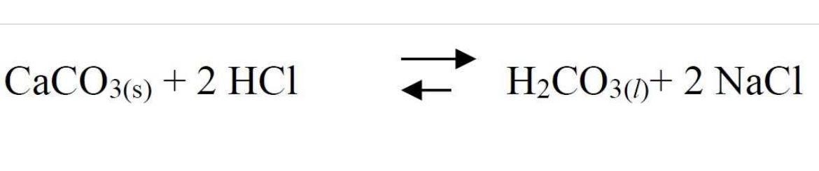 Solved CaCO3(s) + 2 HC1 H2CO3(+ 2 NaCl Standardized | Chegg.com