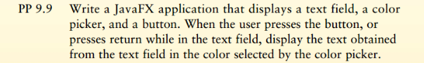 Solved Write a JavaFX application that displays a text | Chegg.com