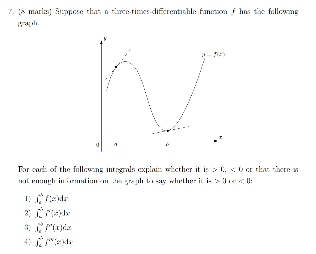 Solved 7. (8 marks) Suppose that a | Chegg.com