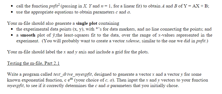 Writing the m-file Write a function m-file called | Chegg.com