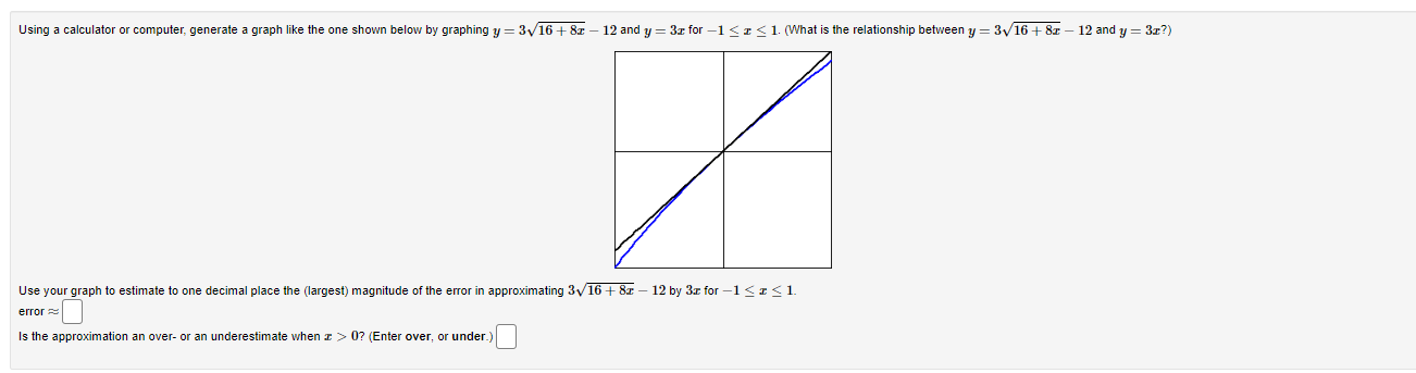 Solved Using a calculator or computer, generate a graph like | Chegg.com