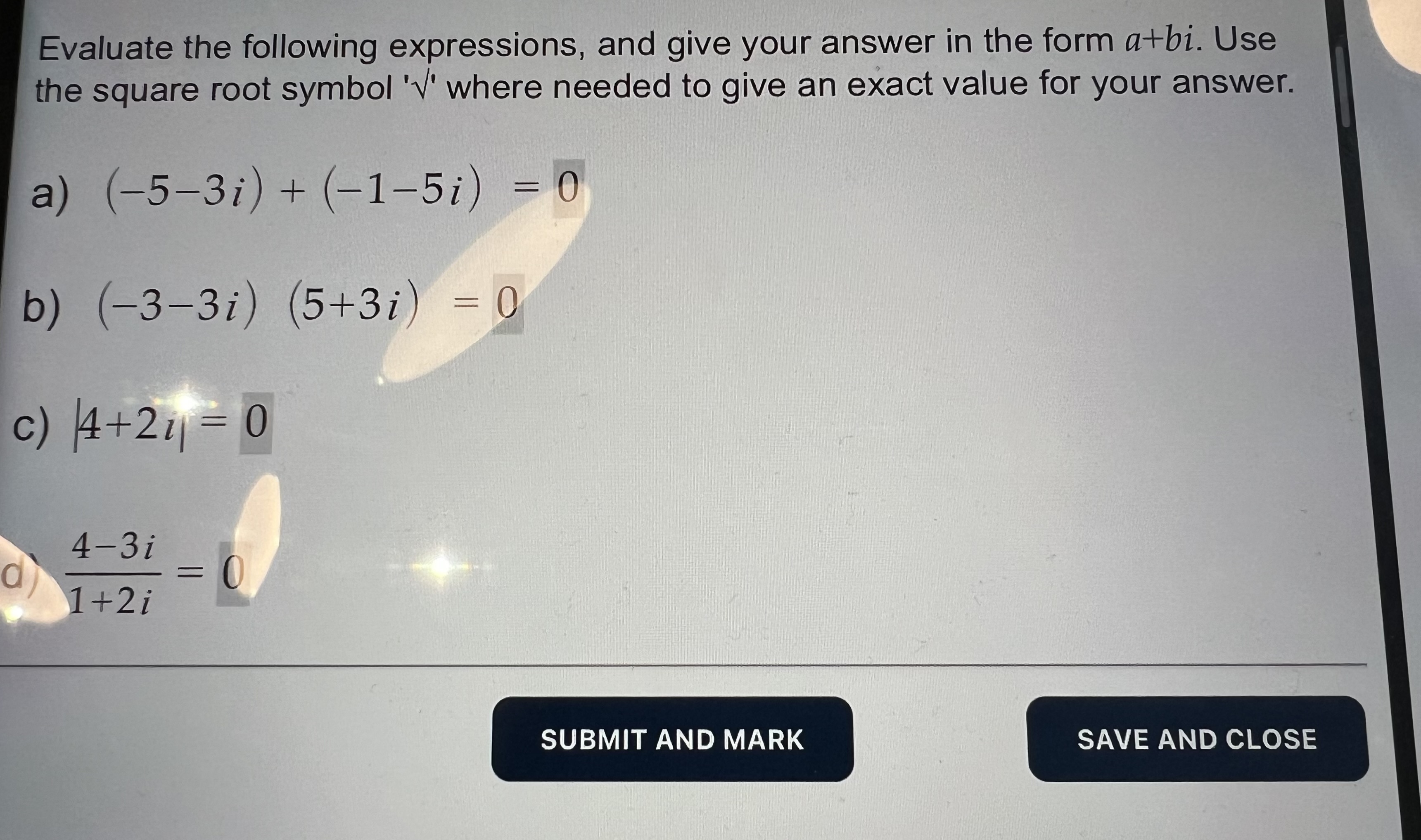 Solved Evaluate the following expressions, and give your | Chegg.com