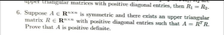 Solved 5. Suppose A∈Rn×n is symmetric and there exists an | Chegg.com