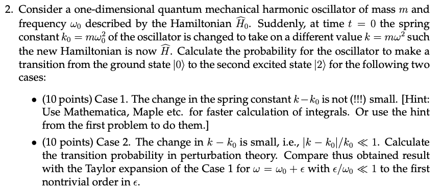 Consider a one-dimensional quantum mechanical | Chegg.com