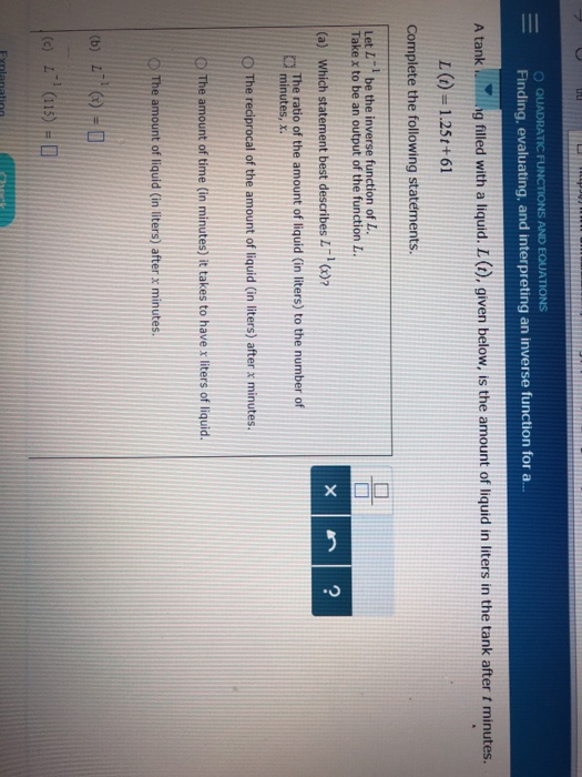 Solved O QUADRATIC Finding, evaluating, and interpreting an | Chegg.com