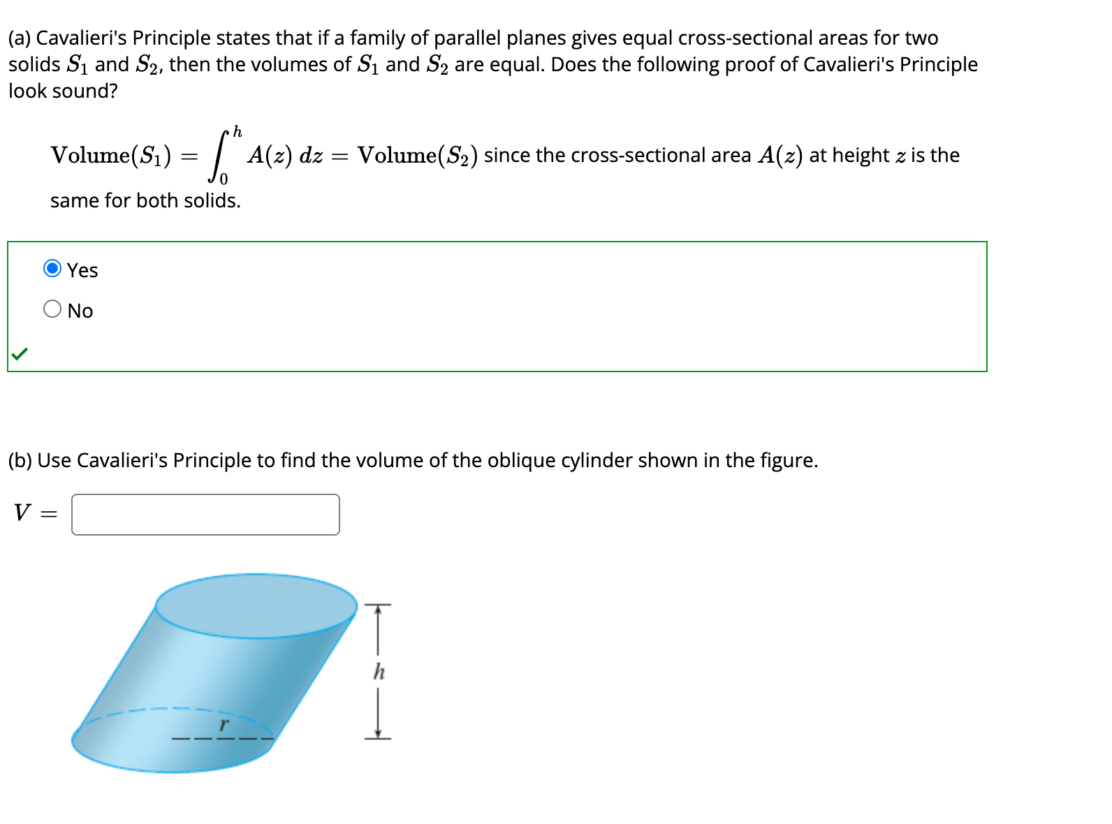 Solved Use cylindrical shells to find the volume V of the | Chegg.com
