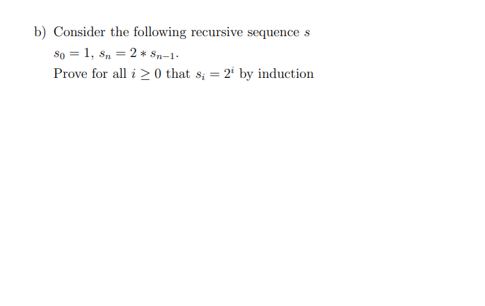 Solved a) Suppose the following recursive set S : - Basis | Chegg.com