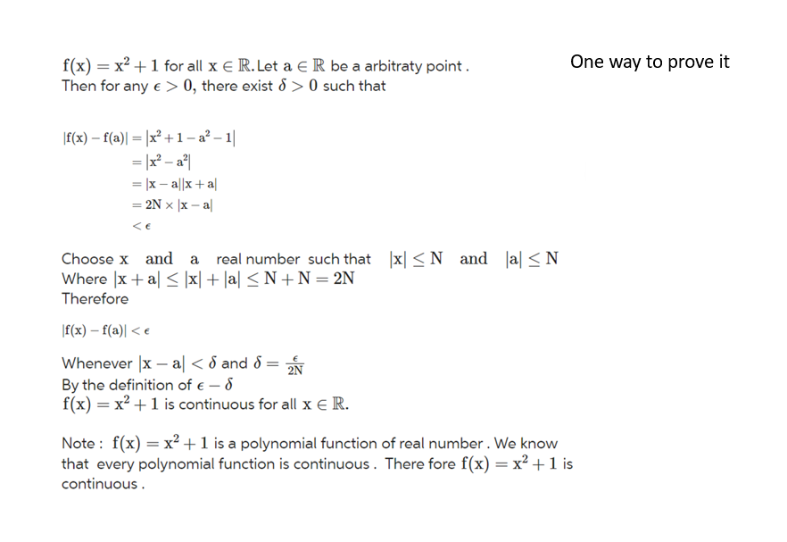 Solved I am presenting the proof of this function/example. | Chegg.com