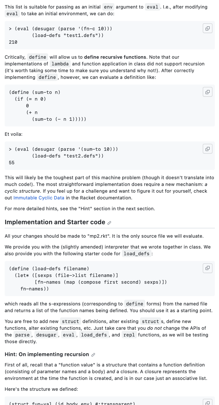 Solved Hint: On implementing recursion ρ First of all, | Chegg.com