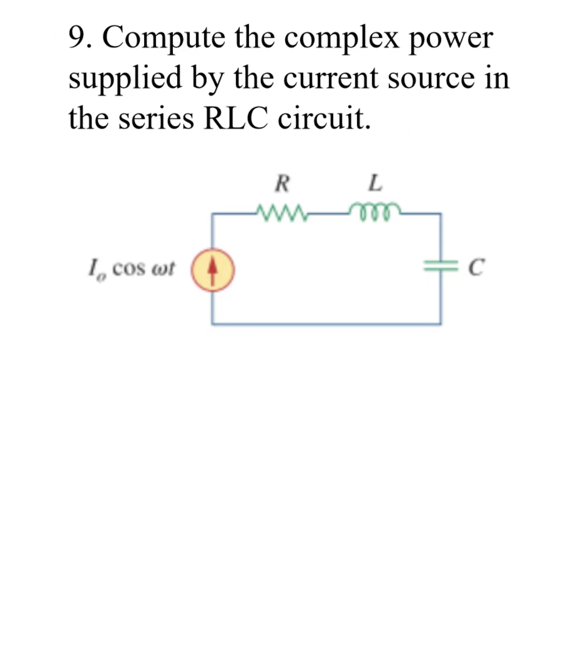 Solved 9. Compute the complex power supplied by the current | Chegg.com