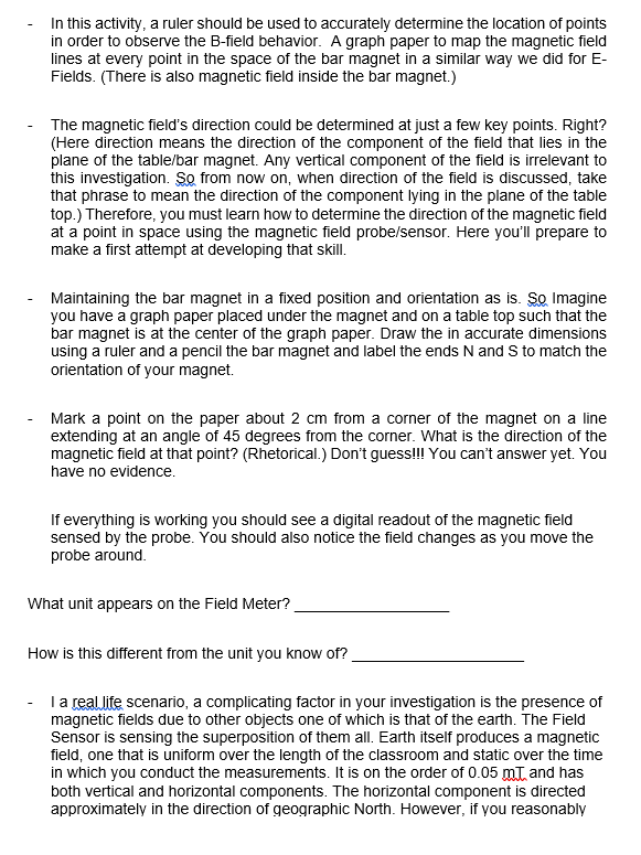 Solved Part 1 - Magnetic Fields 1) Background and Theory | Chegg.com