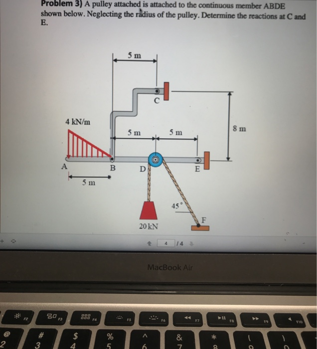 Solved Problem 3) A pulley attached is attached to the | Chegg.com