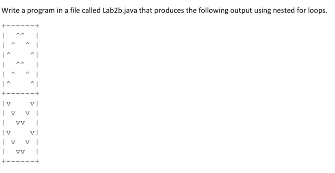 Solved (JAVA) -Other than the lines +---+ in program | Chegg.com