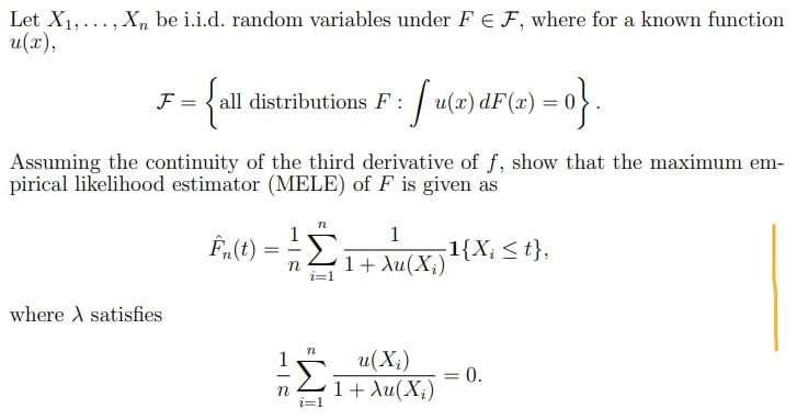 Let X1, ..., Xn be i.i.d. random variables under FEF, | Chegg.com