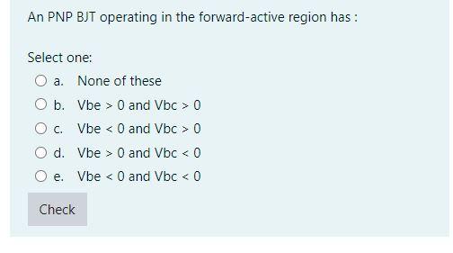 Solved An PNP BJT operating in the forward-active region has | Chegg.com